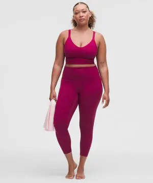 Lululemon Focuser Scoop-neck Bra - Raspberry Rave