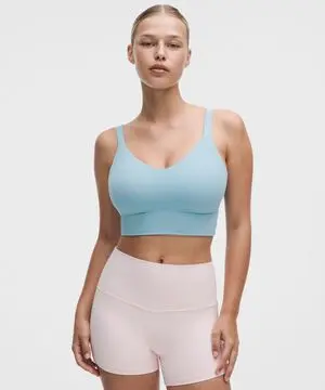 Lululemon Focuser Scoop-neck Bra - Seafoam