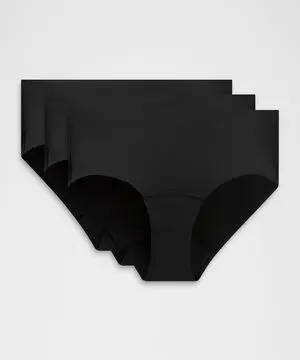 Lululemon Nulu Added Absorbency Extra-high-rise Bikini Underwear - Black