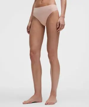 Lululemon Nulu Added Absorbency Extra-high-rise Thong Underwear - Misty Shell