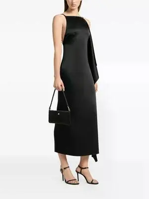 COURREGES Logo Plaque Zipped Pouch - Black