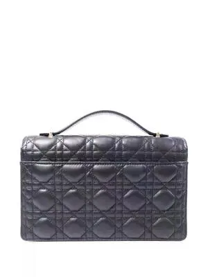 Dior Cannage Top Handle Shoulder Bag