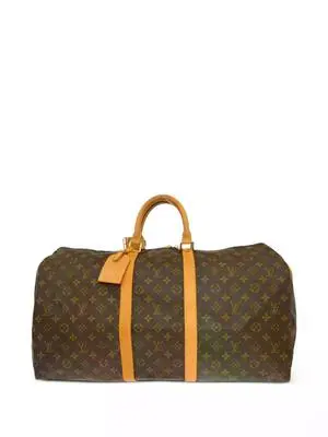 LOUIS VUITTON Monogram Keepall 55 Travel Bag