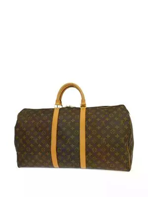 LOUIS VUITTON Monogram Keepall 55 Travel Bag