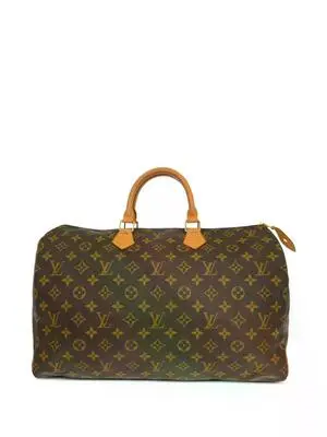 LOUIS VUITTON 40 Speedy Monogram Tote Bag - Brown