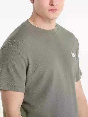 Calvin Klein Waffle-knit Logo-patch T-shirt