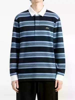 Lacoste Striped Long-sleeve Polo Shirt