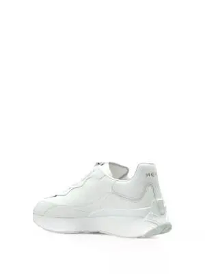 Alexander McQueen Logo-embossed Leather Sneakers