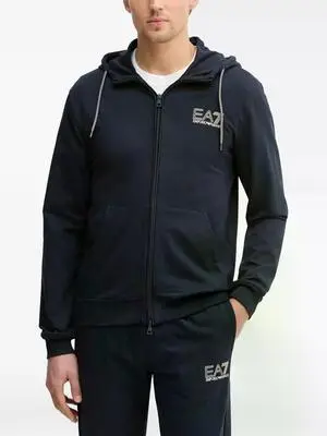 EA7 Logo-detail Hoodie Tracksuit
