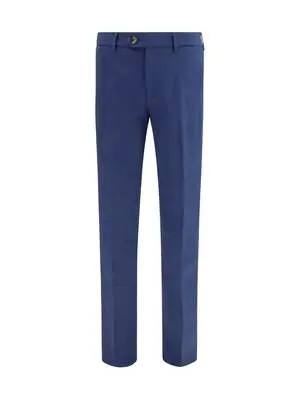 Brunello Cucinelli BRUNELLO CUCINELLI Dyed Cotton Pants Blue