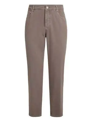 Brunello Cucinelli Dyed Cotton Pants - Multicolor