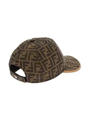 Fendi Ff Monogram Baseball Hat - Brown