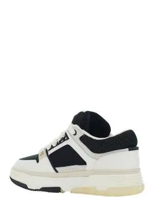 Amiri White And Black Leather And Tech Fabric Chunky Sneakers With Logo Detail - Multicolor