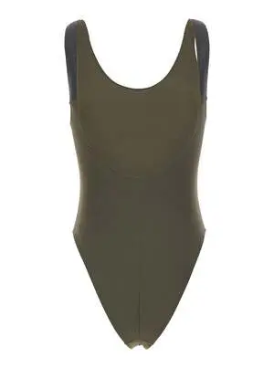 Brunello Cucinelli One-piece Swimsuit With Monil Detail - Multicolor