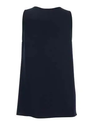 P.a.r.o.s.h Sleeveless Top With Round Neck In Tech Fabric - Multicolor