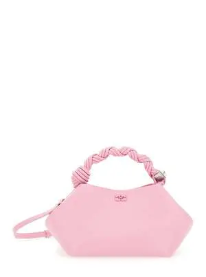 GANNI GANNI Leather Blend Handbag With Braided Handle Multicolor