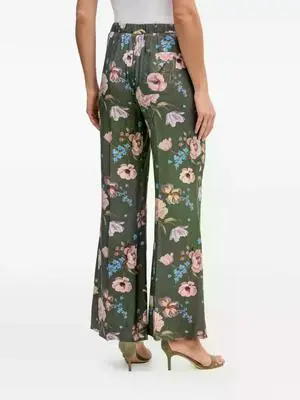 OUI Floral Print Elasticated Waist Trousers