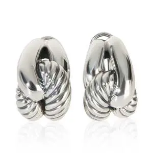 Tiffany & Co. Sterling Silver Labyrinth Hoop Earrings - Sterling_silver