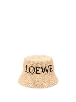 Loewe Raffia Bucket Hat - Multicolor