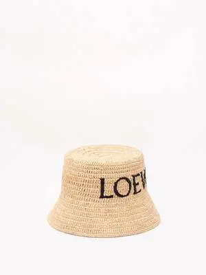 Loewe Raffia Bucket Hat - Multicolor