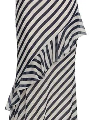 SELF-PORTRAIT Striped Georgette Maxi Dress