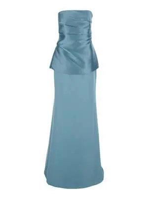 Solace London Alia Light Long Dress - Blue