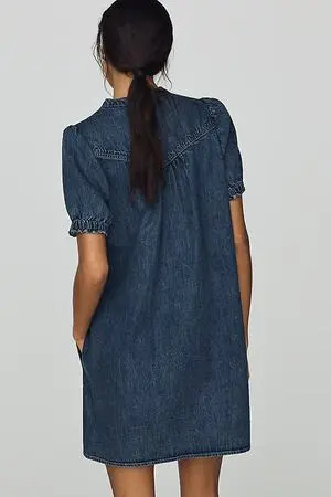 PILCRO Aly Puff-sleeve Mini Dress