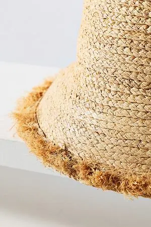 San Diego Hat Raffia Frayed Edge Bucket Hat