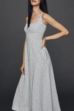 REFORMATION Sabine Linen Midi Dress