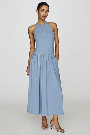 REFORMATION Clara Knit Midi Dress - Storm
