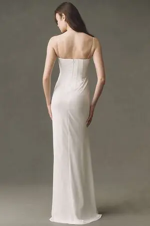 SAU LEE Neyla Chiffon Maxi Dress