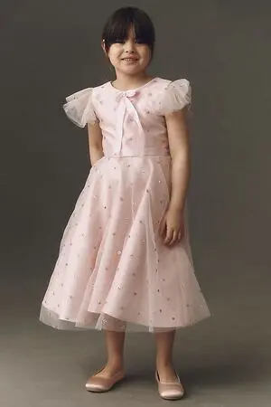 GIÓ BESPOKE Giaci Puuff Sleeve Midi Dress