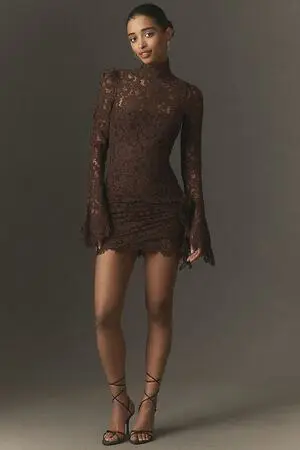 DE LA VALI Bodita Lace Mini Dress