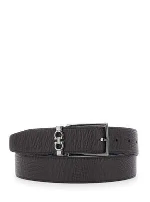 FERRAGAMO Gancini Buckle Reversible Leather Belt