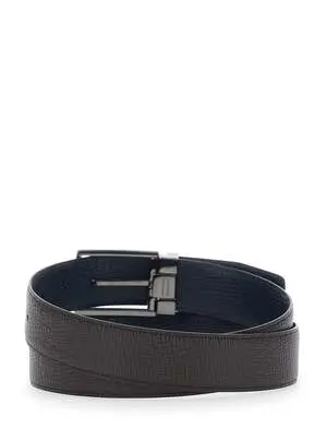 FERRAGAMO Gancini Buckle Reversible Leather Belt