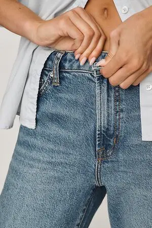 PISTOLA Aleks Crop Mid-rise Straight Jeans