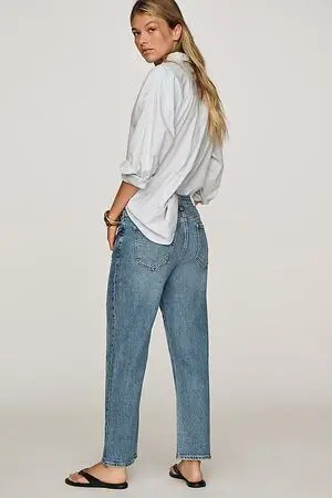 PISTOLA Aleks Crop Mid-rise Straight Jeans
