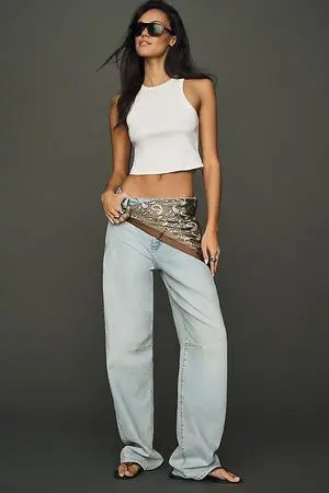 Ag Mercer High-rise Tapered Jeans - Highway