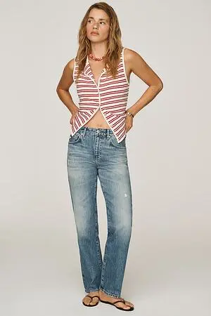 Ag Brley Mid-rise Straight Jeans - Reserva