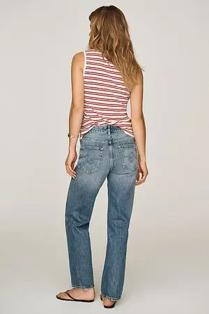 Ag Brley Mid-rise Straight Jeans