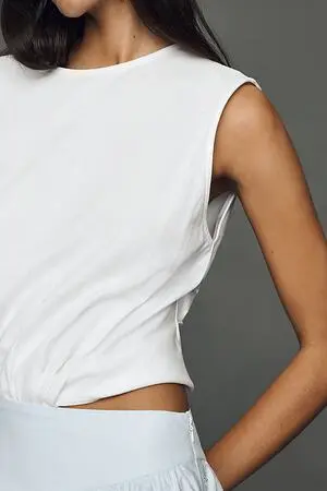 Anthropologie Muscle Tank Twofer Dress - Light Blue