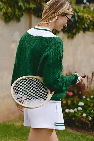 Beach Riot Montana Cable Knit Pullover Sweater