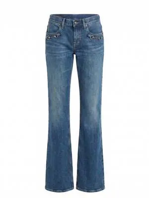 Gucci GUCCI Low Rise Flare Pants Multicolor