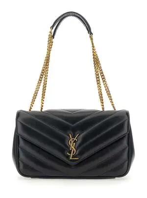 Saint Laurent Loulou' Medium Quilted Leather Crossbody Bag With Cassandre Plaque - Multicolor