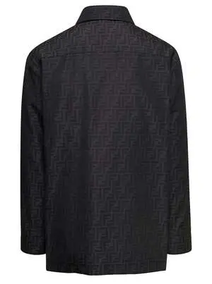 Fendi Overshirt Zucca Jacquard - Gray
