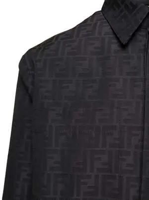 Fendi Overshirt Zucca Jacquard - Gray