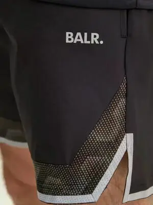 BALR. Printed Shorts With Contrasting Trim - Black