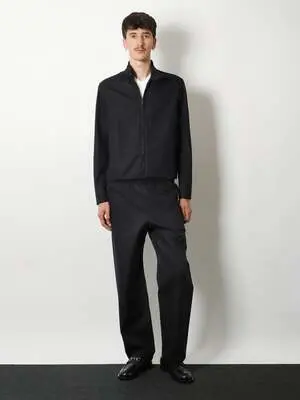 Gucci Gg Cotton Fabric Zip Jacket - Black