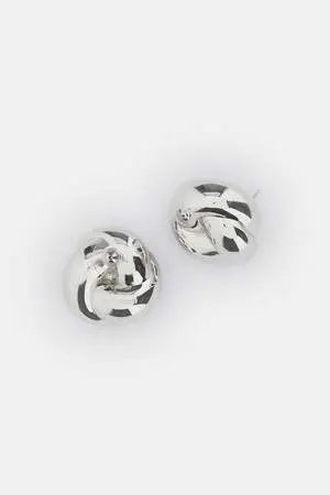 SELF-PORTRAIT Knotted Earrings - Argento