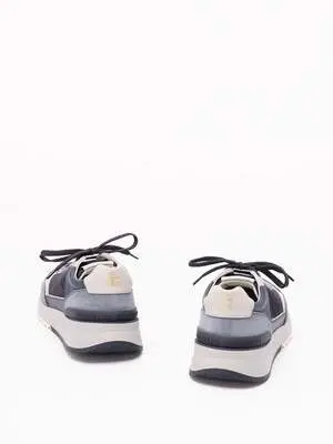 Brunello Cucinelli Calf Leather Lace Up Sneakers